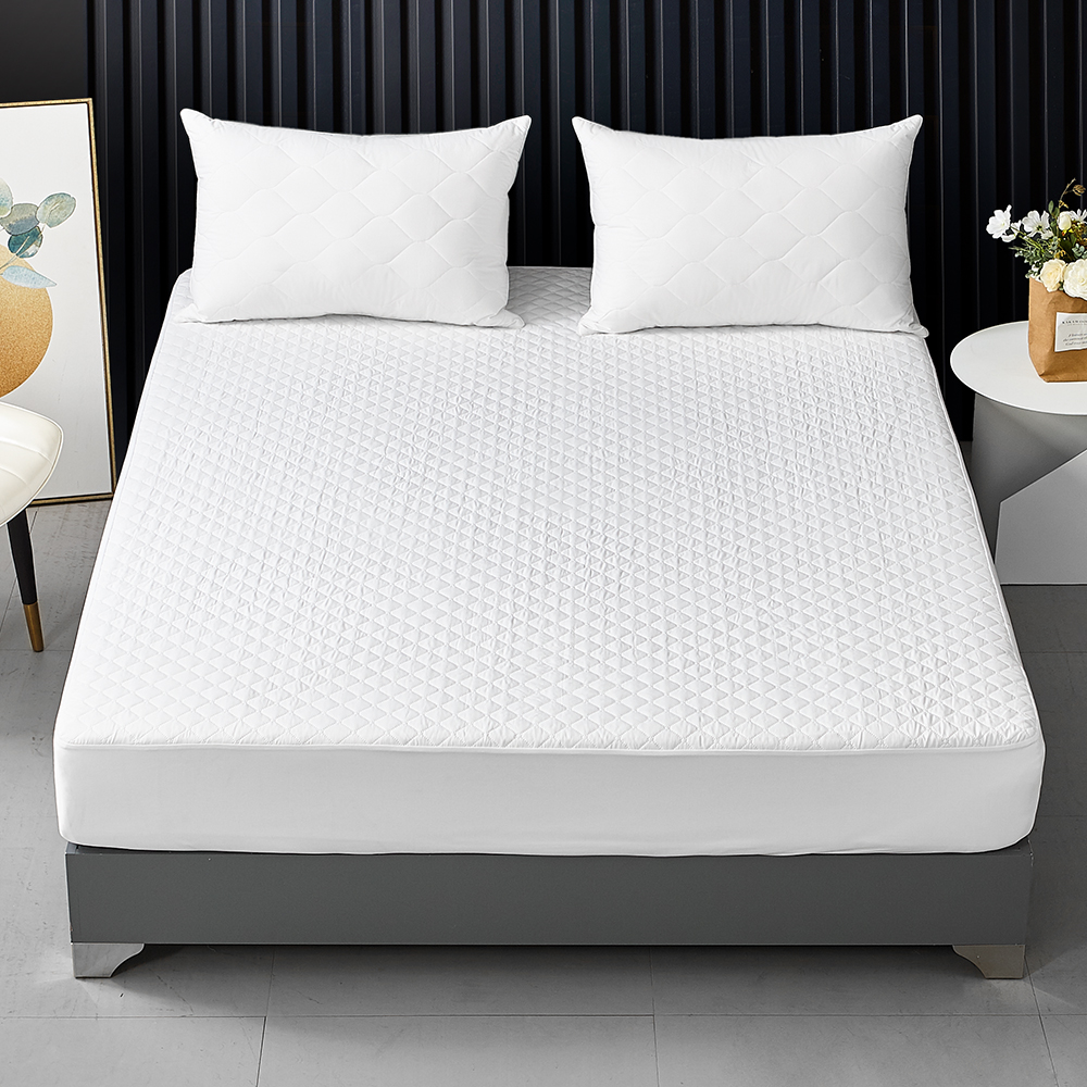 Wholesale Ultrasonic quilting Fitted Mattress Pad – Elastic Fitted ...